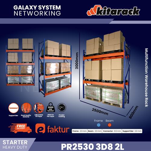 Jual KITARACK Rak Palet 3 TON Pallet Rack Heavy Duty P : 2.5M T : 3M L ...