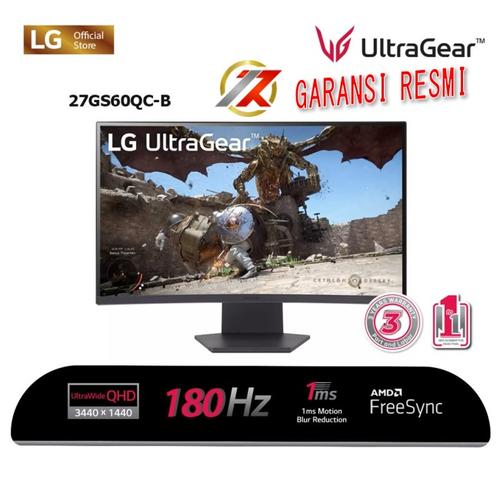 Jual LG UltraGear 27GS60QC-B 27" 27 INCH 2K QHD Curved Gaming Monitor ...