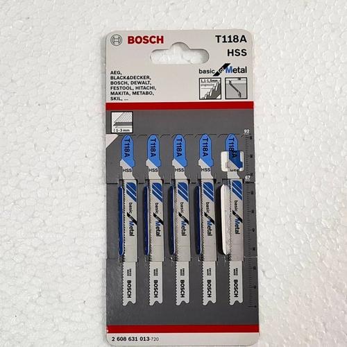 Jual BOSCH T118A Mata JIgsaw - Jigsaw Blade Besi Basic for Metal - Kota ...