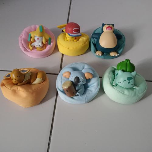 Jual Pokémon sleeping bean bag figure, Pikachu, Snorlax, Eevee, Bulbasaur, Jirachi, Komala ...