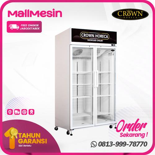 Jual CROWN Kulkas Pendingin Minuman LG-1200 Showcase Chiller 2 Pintu ...