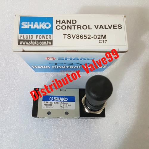 Jual Hand Control Valve 5/2way TSV8652-02M SHAKO 1/4" inch - Jakarta ...