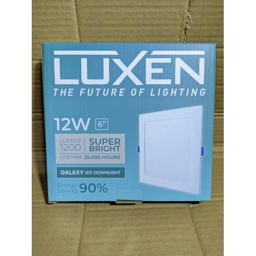 Jual LUXEN Downlight LED Panel GALAXY INBOW KOTAK 6W 12W 18 W Cahaya ...