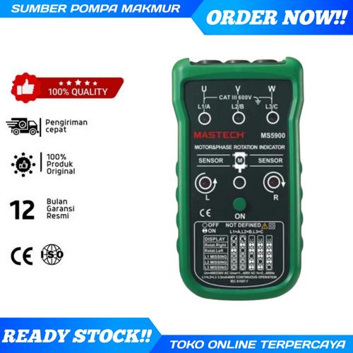 Jual MS5900 Mastech Three Phase Motor Rotation Indicator Listrik 3 ...