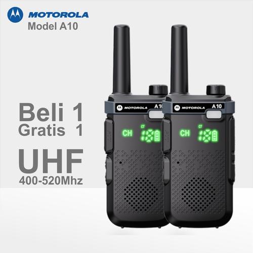 Jual HT Motorola Sepasang Radio Walkie Talkie Moto A10 2 Unit Type C ...