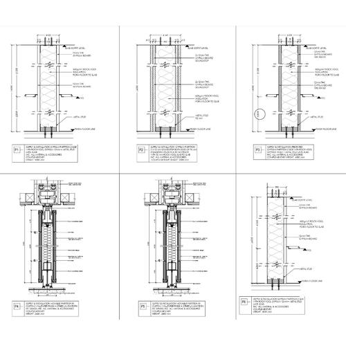 Jual file dwg - detail partisi - interior project - Kota Depok ...