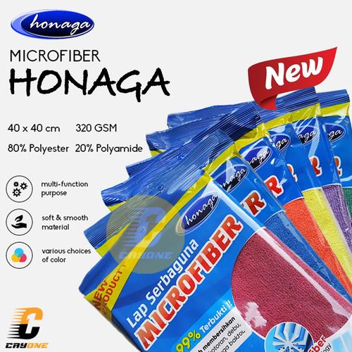 Jual Kain Microfiber HONAGA 320GSM 40x40cm SUPER LEMBUT - Orange ...