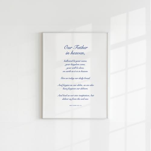 Jual Poster Kristiani 30x40 - The Lord's Prayer / Doa Bapa Kami - Tanpa ...