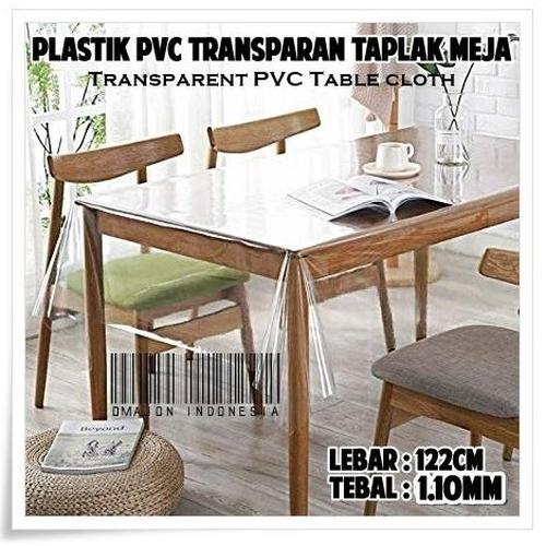 Jual PLASTIK MIKA SUPER CLEAR BENING TAPLAK MEJA TABLE CLOTH 122CM 1.10MM - Jakarta Timur ...