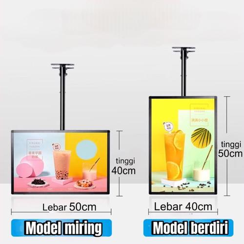 Jual LED Cafe Menu Board/Slim Light Box/LED Light Box/LED Display Size ...