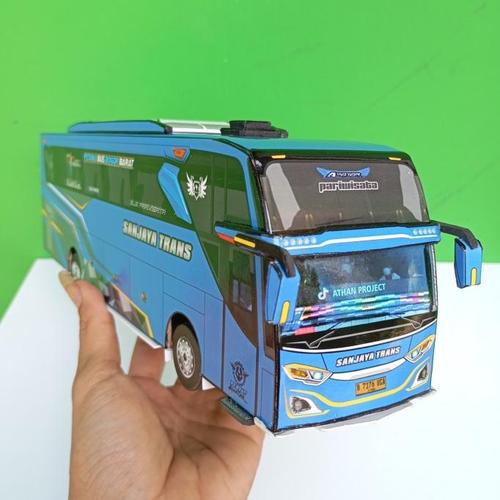 Jual Miniatur Bus Papercraft AVATAR Sanjaya Trans JB3 Hadiah dan ...
