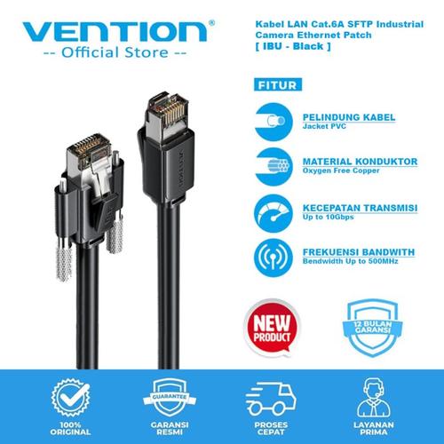 Jual Vention Kabel LAN RJ45 Cat6A SFTP Industrial Camera Gigabit ...