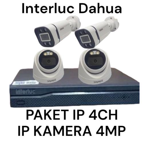 Jual PAKET IP KAMERA 4CH INTERLUC DAHUA NVR 4MP 2K FULL COLOR LED - Jakarta Barat - BANDAR CCTV ...