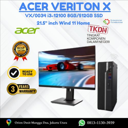 Jual ACER VERITON X/0034 (I3-12100/RAM 8GB/SSD 512GB/21.5”/W11) - Jakarta Pusat - Makro Komputer ...