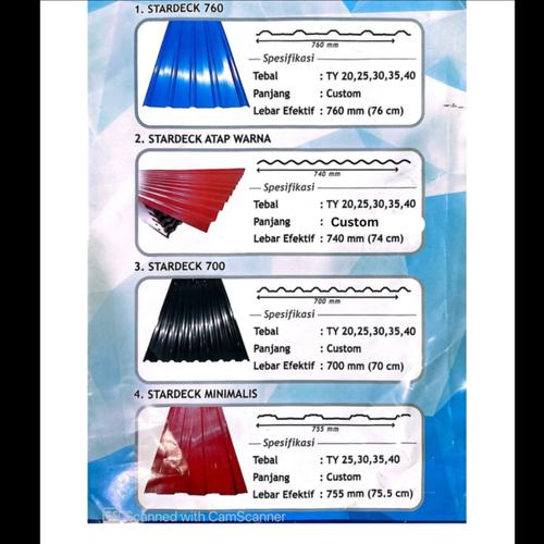 Jual Seng Spandek | Merk Stardeck | Type 760 , 740 , 700 , Stardeck ...