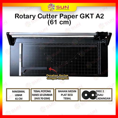 Promo Rotary Paper Cutter Trimmer A2 / A1 vertikal 61 cm - Alat Potong ...