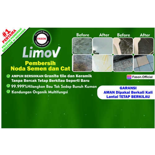 Jual Pembersih Semen Pada Keramik Fason Limov 900ml - SESUAI GAMBAR3 - Kota Tangerang - Easy ...