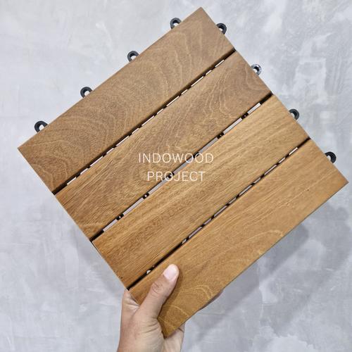 Jual Lantai Kayu Bengkirai Bongkar Pasang/Garden Tile - Kota Surabaya ...