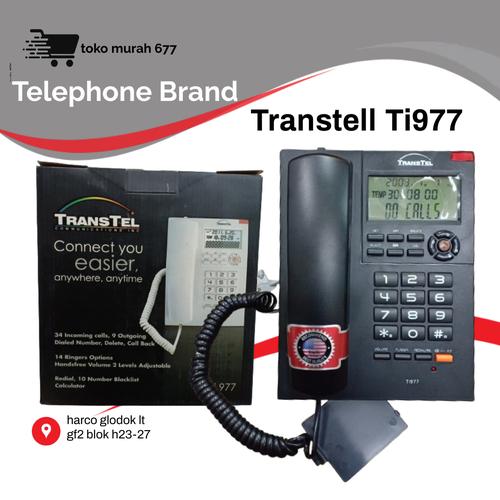 Jual Home/Office/Hotel Telephone Brand Transtel Ti977 - Jakarta Barat - toko murah 677 | Tokopedia