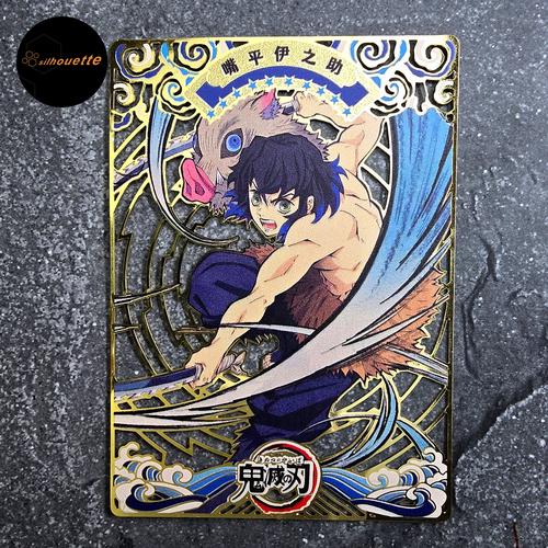 Jual Laser Cut Gold Metal Card Demon Slayer Inosuke Hashibira - Jakarta ...