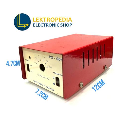 Jual Box Adaptor 1A PS-001 Seng Kosongan Sablon Rotary Power Supply ...