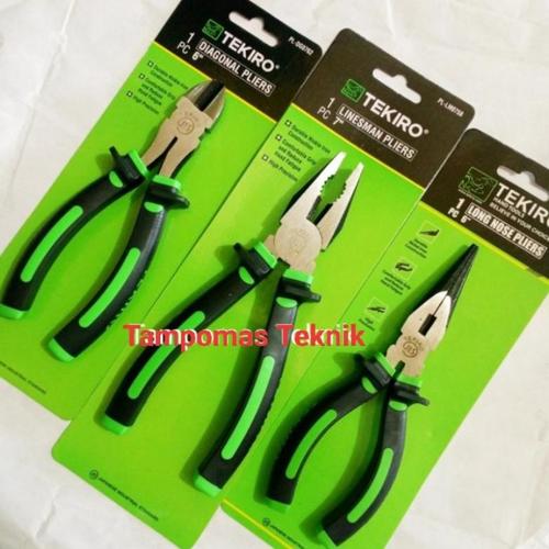 Jual Tang Tekiro Set 3 pcs Tang Potong Tekiro Tang Kombinasi Tekiro Tang Lancip Tekiro Original ...