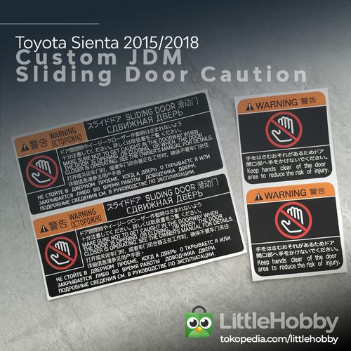 Jual Decal Sticker Sliding Door Toyota Sienta / Honda Freed Custom ...