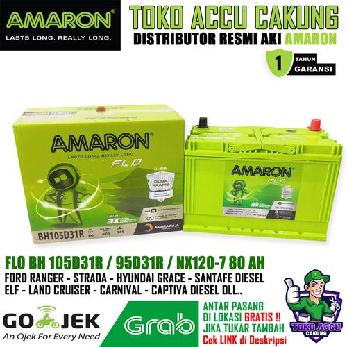 Promo BH 105D31R Amaron FLO 80 AH Aki mobil Ford Ranger Strada Hyundai ...