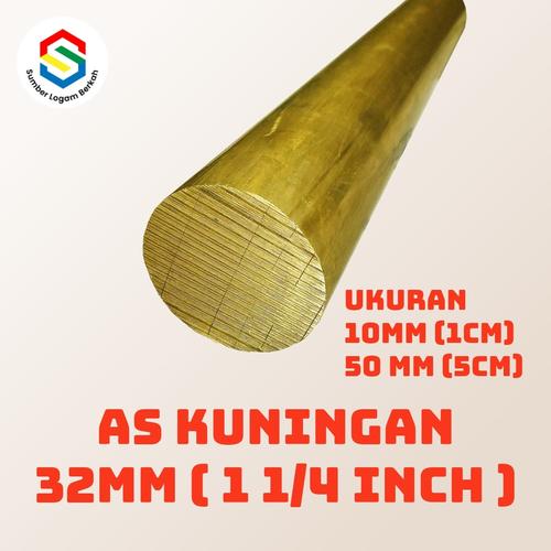 Jual as kuningan dia 32 mm (1 1/4 inch) x 50 mm - Kota Bandung - Sumber ...