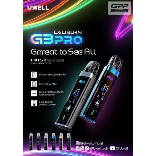 Jual CALIBURN G3 PRO POD KIT DEVICE CALIBURN G3 PRO POD KIT 100% ...