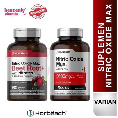 Promo Horbaach Nitric Oxide Max Beet Root+ with Nitrates - 180 Capsules ...