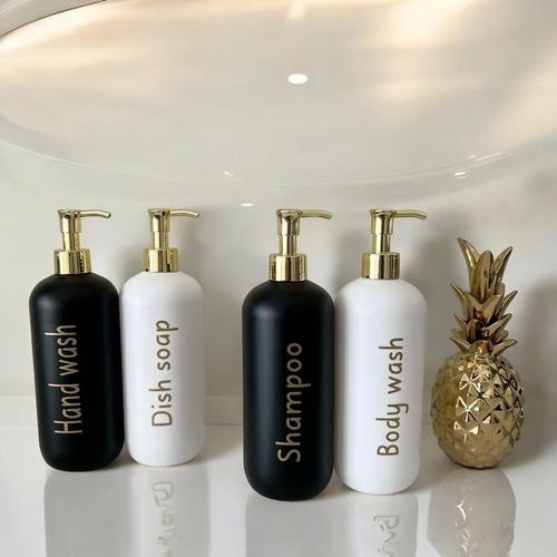 Promo botol HITAM / PUTIH N24 doff 500ml GOLD NATURAL aesthetic bottle ...