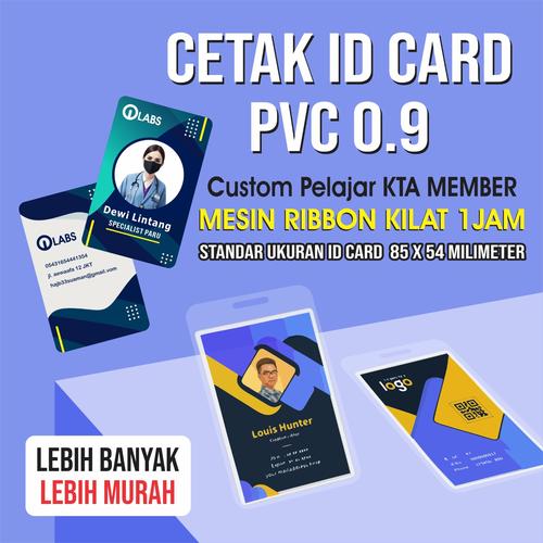 Jual Cetak Custom ID Card Murah / Cetak Kartu Anggota / Bahan ID Card ...