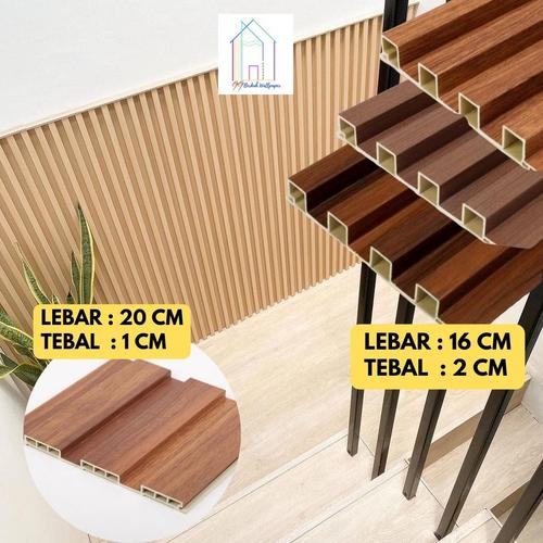 Jual WALLPANEL WPC FLUTED WALLPANEL PVC 3D FLUTED BRUNO SERIES PANJANG ...