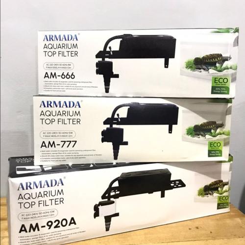 Jual Top Filter Atas Aquarium pompa box filter 3 in 1 Armada AM - AM ...