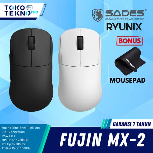 Promo Sades Ryunix Fujin MX2/ MX-2 Wireless Gaming Mouse 3in1 ...