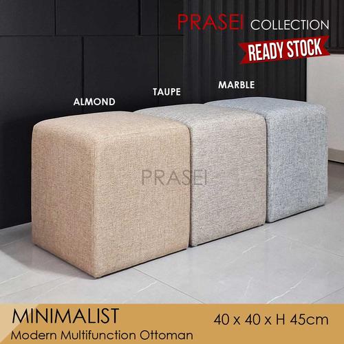 Jual MINIMALIST - Premium Stool Puff Pouf Ottoman Kursi Rias Kain Kotak ...