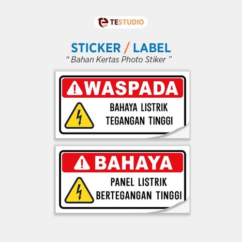 Promo Stiker Label K3 Safety Peringatan Bahaya Listrik Bertegangan ...