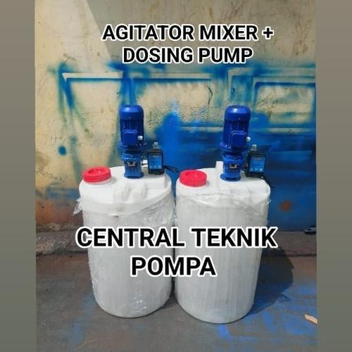 Jual AGITATOR MIXER 0.55KW 0.75HP 3PHASE 380V + DOSIN PUMP + TENGKI ...