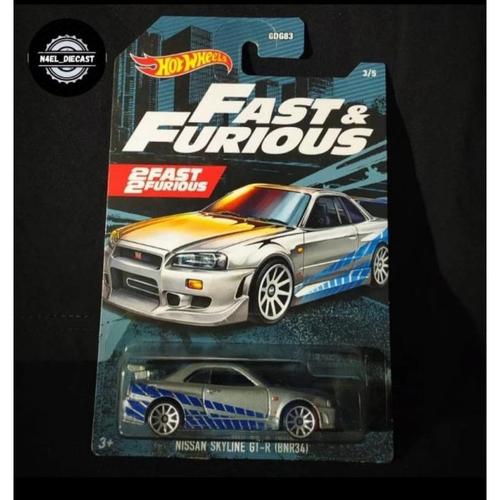 Jual Hotwheels Nissan Skyline Gt-R34 Silver Fast & Furious - Jakarta ...