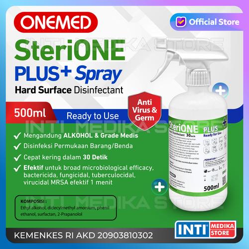 Promo ONEMED - Disinfektan SteriOne PLUS Spray 500ml | Desinfektan Cair ...