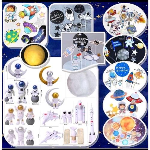 Jual Topper Figure Astronaut, Topper Astronot, Hiasan kue astronaut ...