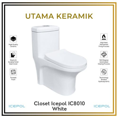 Jual Closet duduk icepol IC8010 putih - Closet duduk minimalis - Kota ...