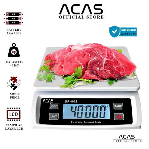 Jual Timbangan Digital 40Kg x 1g SF-802 ACAS + Sertifikat Kalibrasi KAN ...