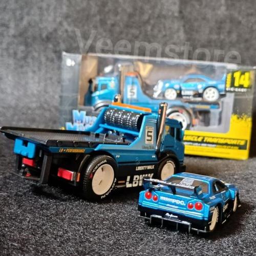 Jual Die Cast 1:64 Nissan Skyline Gtr R34 Tow Truck Flatbed Lbwk ...