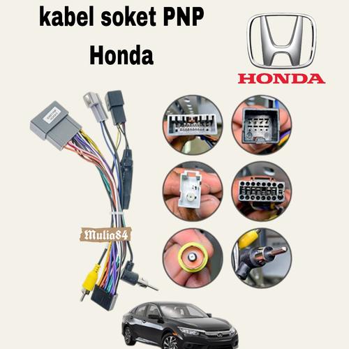 Jual soket pnp head unit android Honda Brio,Mobilio, BR-V, HRV, CR-V ...