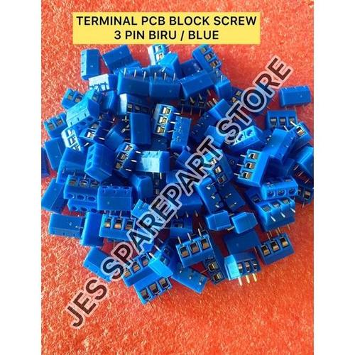 Jual Terminal Pcb Block Screw 3 Pin Biru / Blue - Jakarta Utara ...