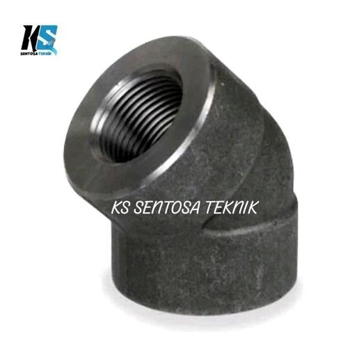 Jual Elbow Besi 45 derajat Class 3000 ukuran 3" inch / Knee elbow Besi ...