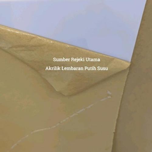Jual SEDIA! Akrilik Putih Susu Sheet Potongan ,Tebal 2mm 30cm x 30cm ...
