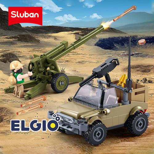 Jual Sluban Bricks Army Meriam Anti Tank IFR-D30S Howitzer B1255 - Kota ...